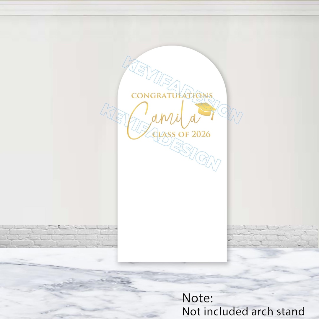 Class of 2026 Arch Cover Prom 2026 Backdrop Custom Polyester Double ...