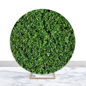 Round Green Leaves Photography Backdrop Birthday Wedding Baby Shower ...