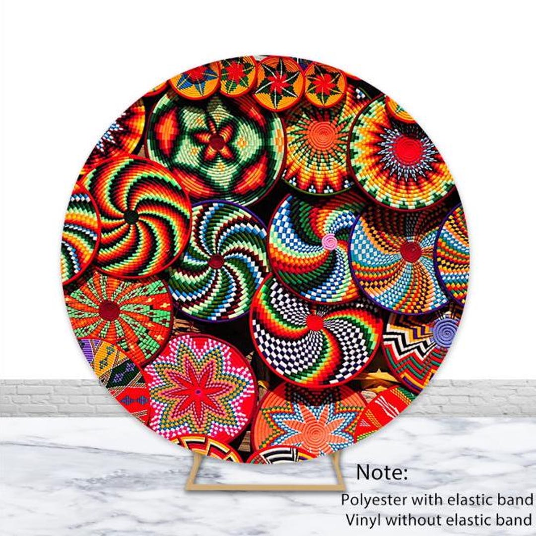 Traditional Ethiopian Habesha Mesob Round Backdrop Ethiopian Woven Basket Backdrop Handmade ...