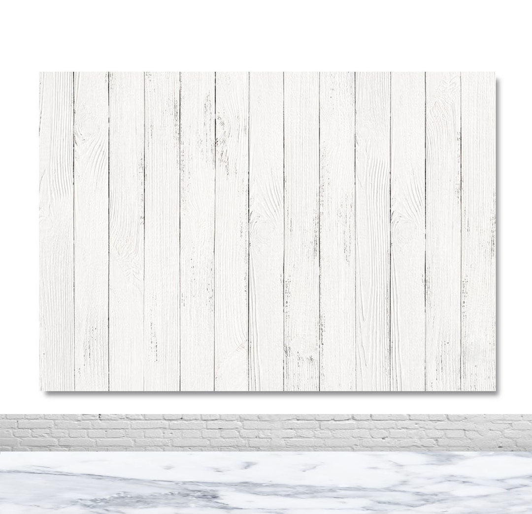 White Wood Photography Backdrop Birthday Party Photo Background Vinyl ...