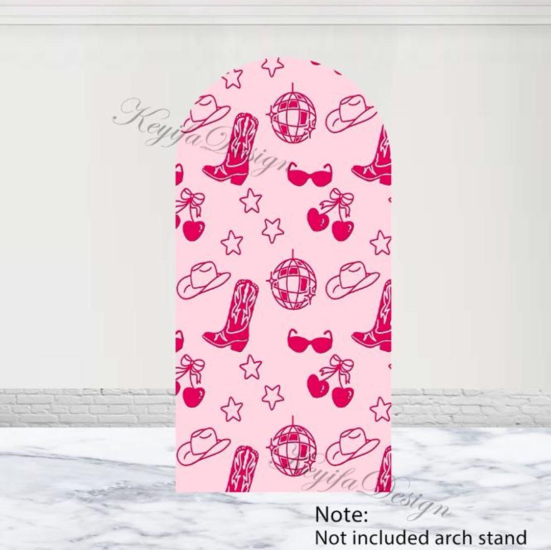 First Rodeo Arch Backdrop Disco Cowgirl Backdrop Custom 1st Girls ...