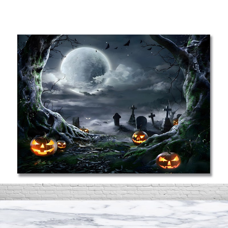 Halloween Photo Backdrop - Etsy