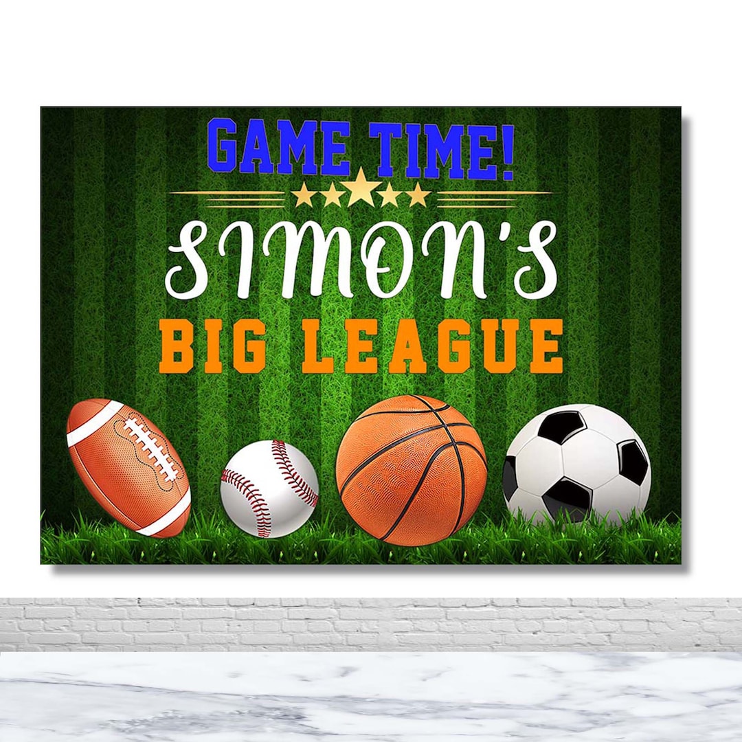 Sports Green Grass Photo Background Man Birthday Party Photography ...