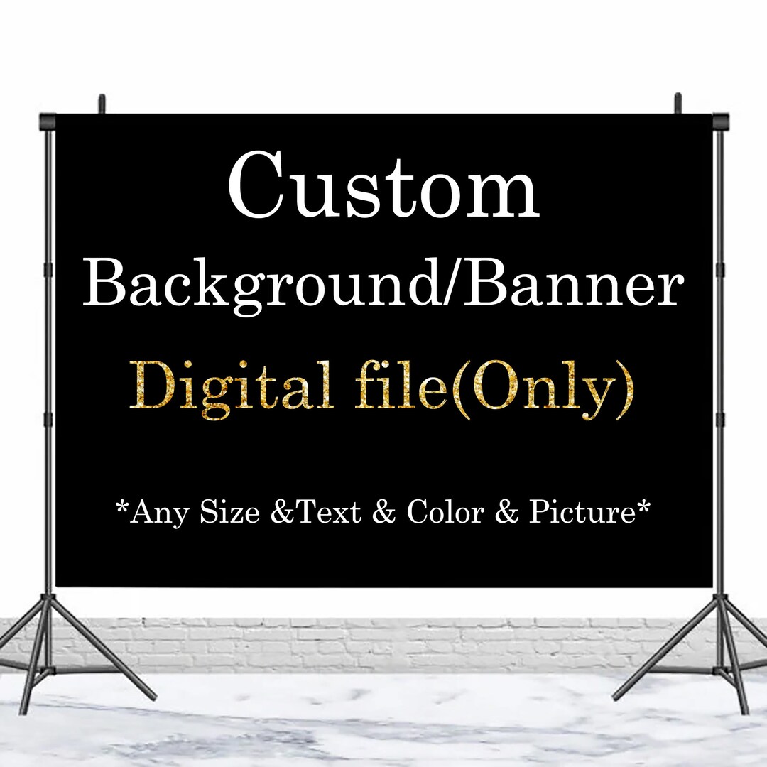 Digital Files - Custom Birthday Background Designs - Personalized ...