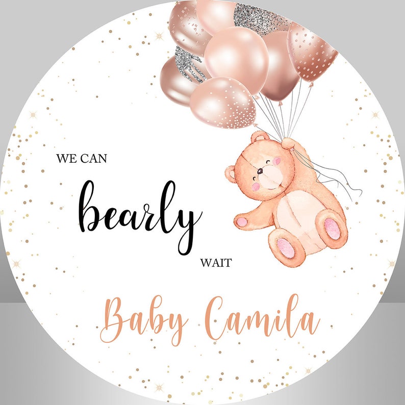We Can Bearly Wait Custom Photography Backdrop Baby Shower - Etsy