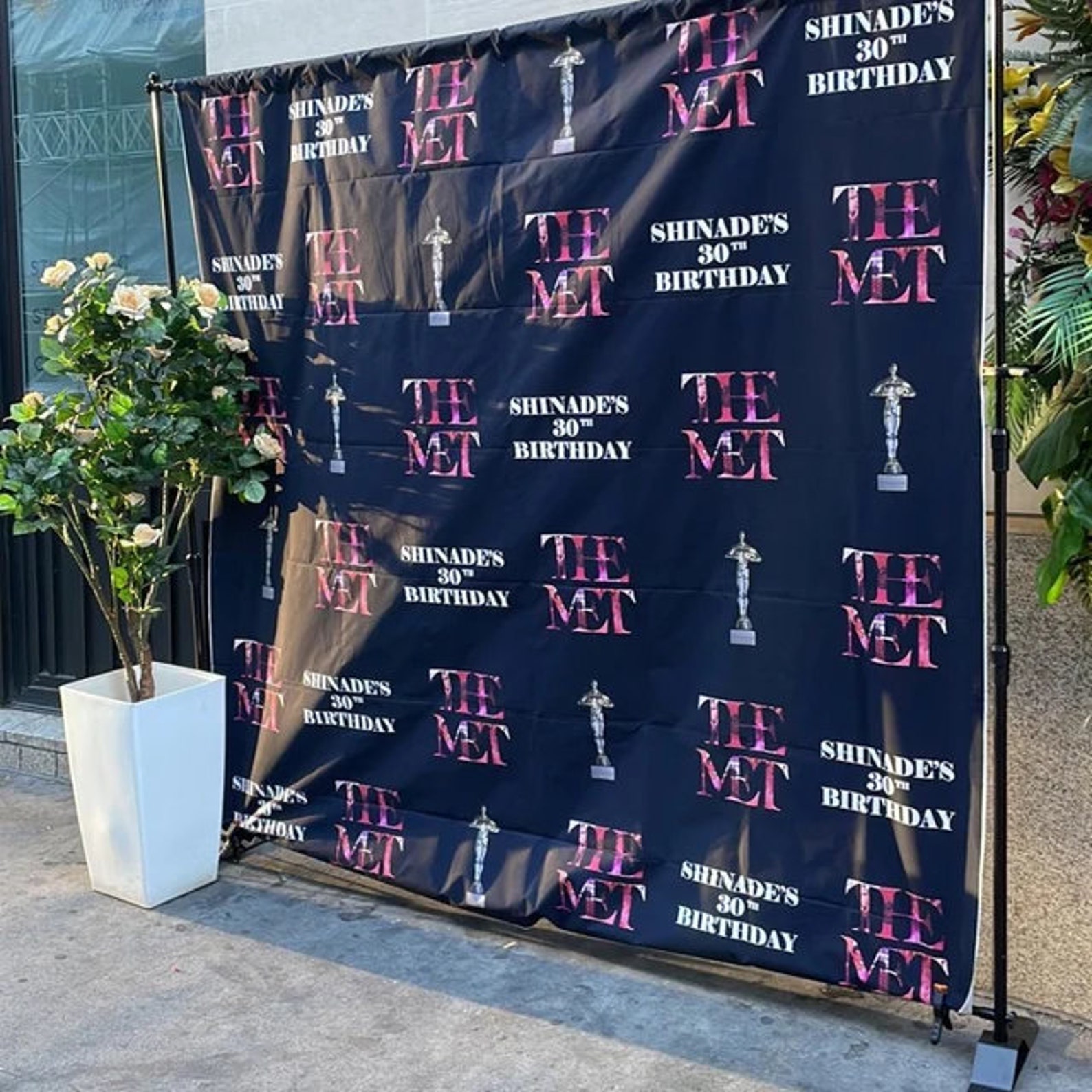 Custom Step and Repeat Logo Wall Photography Backdrop White Photo ...