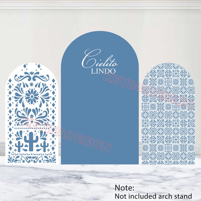 Cielito Lindo Arch Cover Baby Shower Background Custom Polyester Double ...