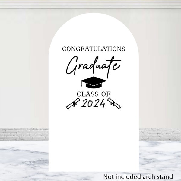 Congratulations Graduate Custom Arch Backdrop Class of 2024 Backdrop ...