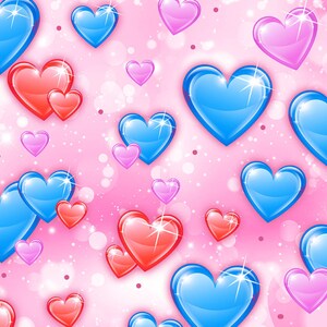 Early 2000s Heart Photography Backdrop Birthday Party Photo Backdrop ...