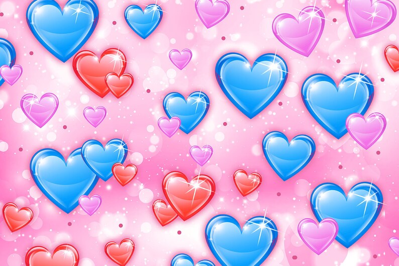 Early 2000s Heart Photography Backdrop Birthday Party Photo - Etsy