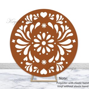 Cielito Lindo Baby Shower Round Backdrop Wedding Bridal Shower Backdrop ...