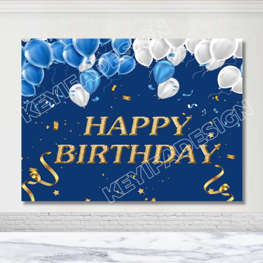 30th 40th Birthday Backdrop Fabulous 50th 60th Birthday Background ...