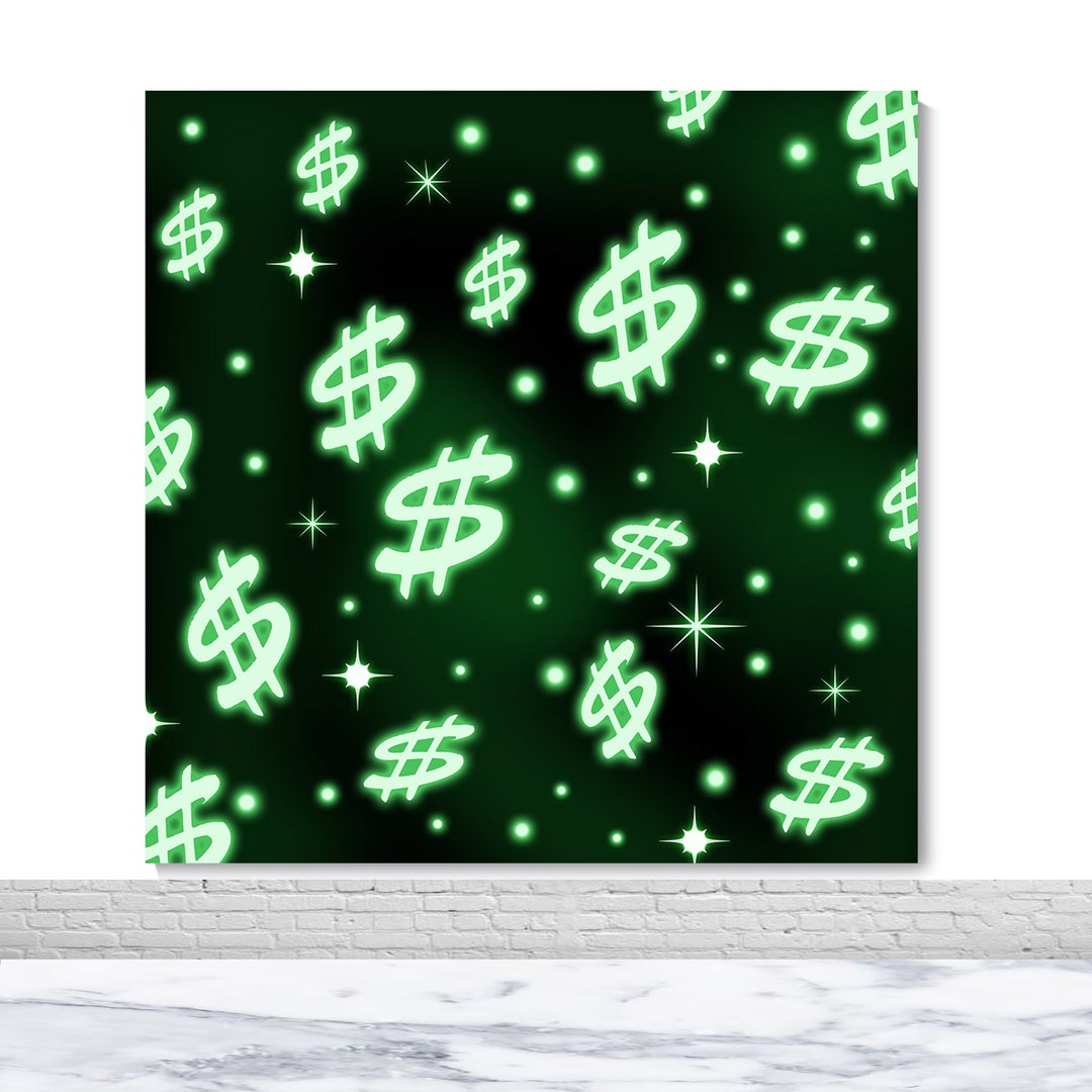Early 2000s Money Dollar Photography Backdrop Birthday Party Photo ...