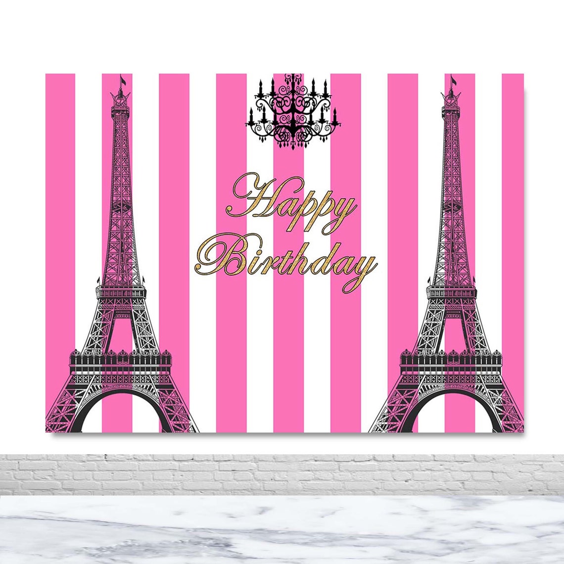 Paris Eiffel Tower Photo Backdrops Birthday Party Photography ...