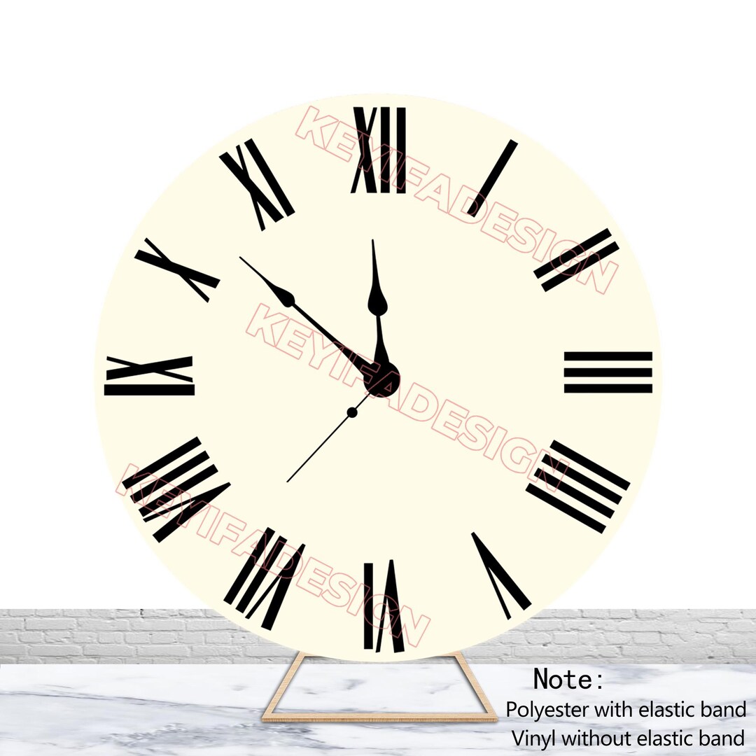 Clock Round Backdrop Once Upon A Time Circle Background Wonderland ...