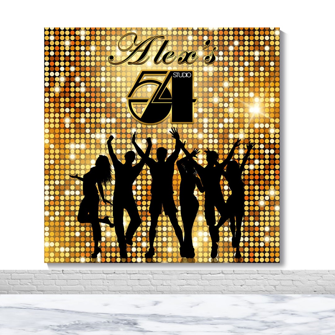 Studio 54 Birthday Backdrop 30th 40th Birthday Party Photography ...
