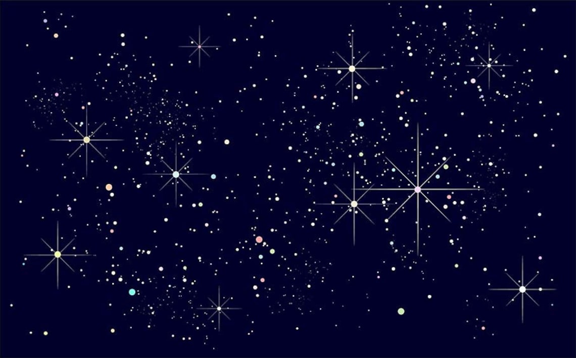 Starry Night Sky Photography Backdrop Happy Birthday Wedding - Etsy