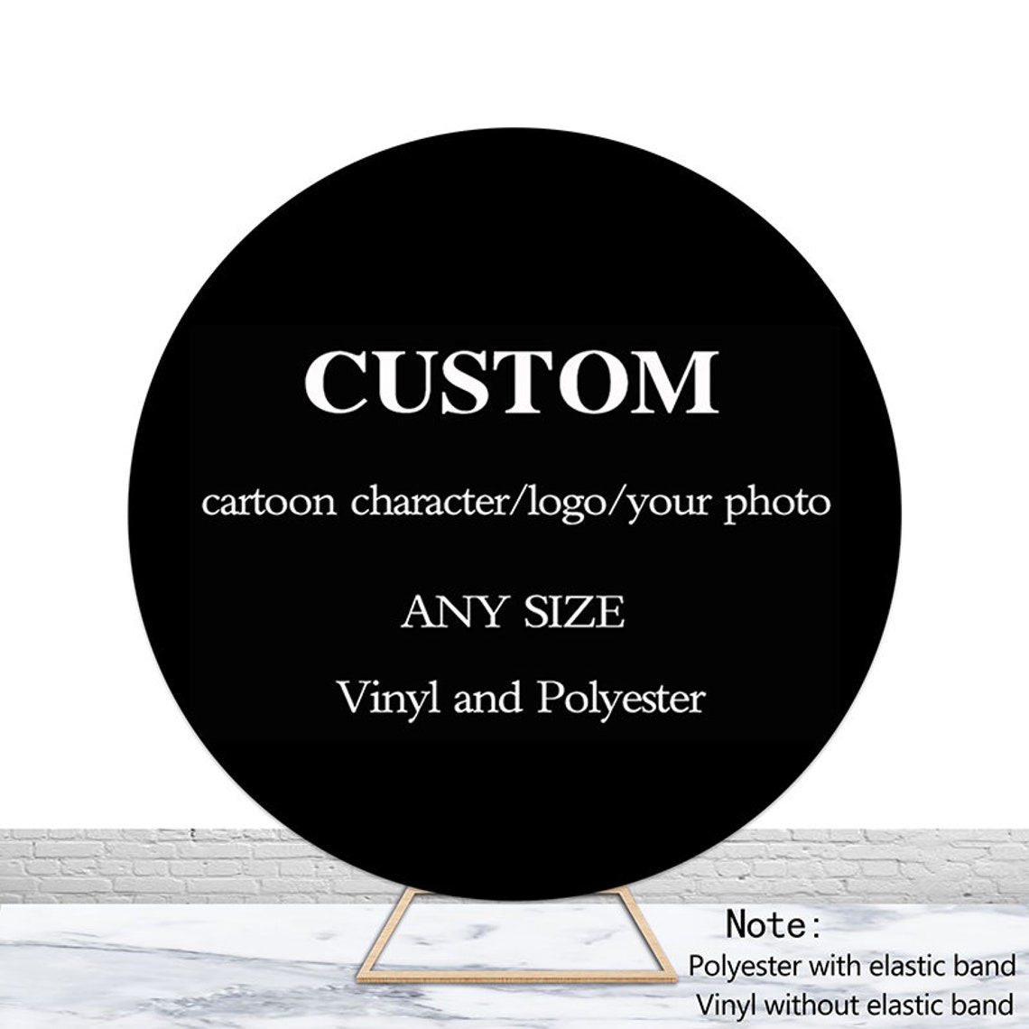 Custom Picture Round Backdrop Birthday Wedding Baby Shower - Etsy