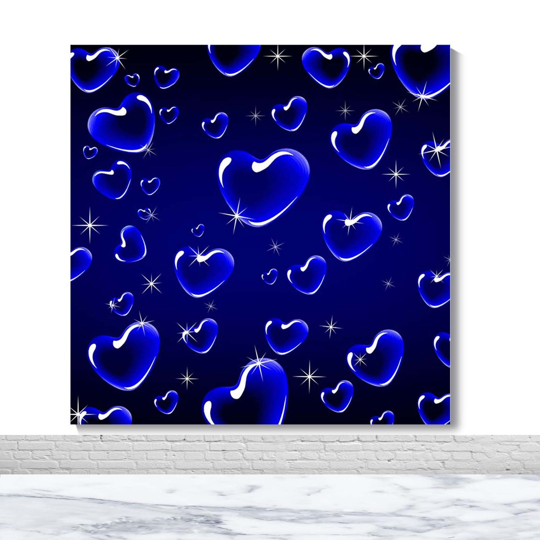 Early 2000s Blue Heart Photography Backdrop 30th 40th Birthday Photo ...