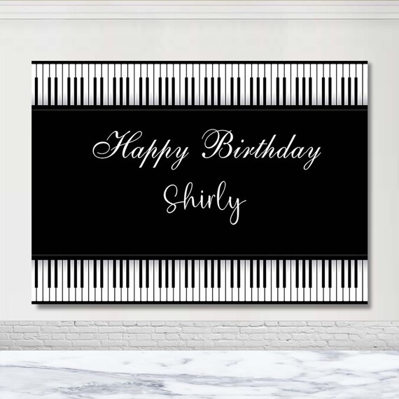 Song Black Happy Birthday Piano Keys