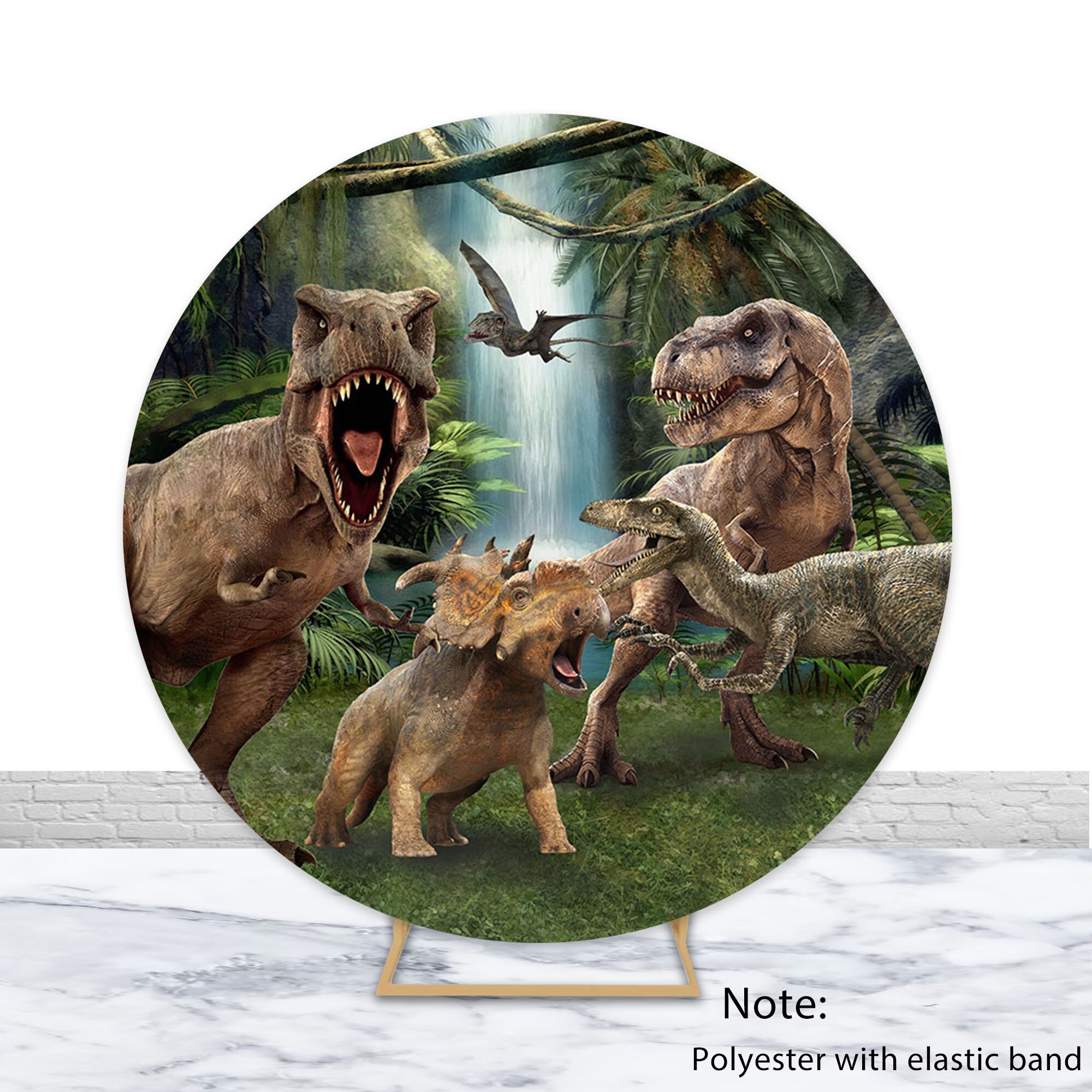 Jurassic Dinosaur Round Backdrop Jurassic Park World Round - Etsy