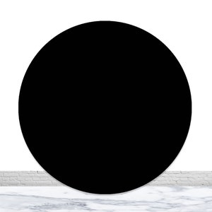 Black Circle Photography Backdrop Birthday Wedding Baby Shower Round ...