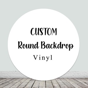 Custom Round Photography Backdrop Birthday Wedding Baby Shower Circle ...