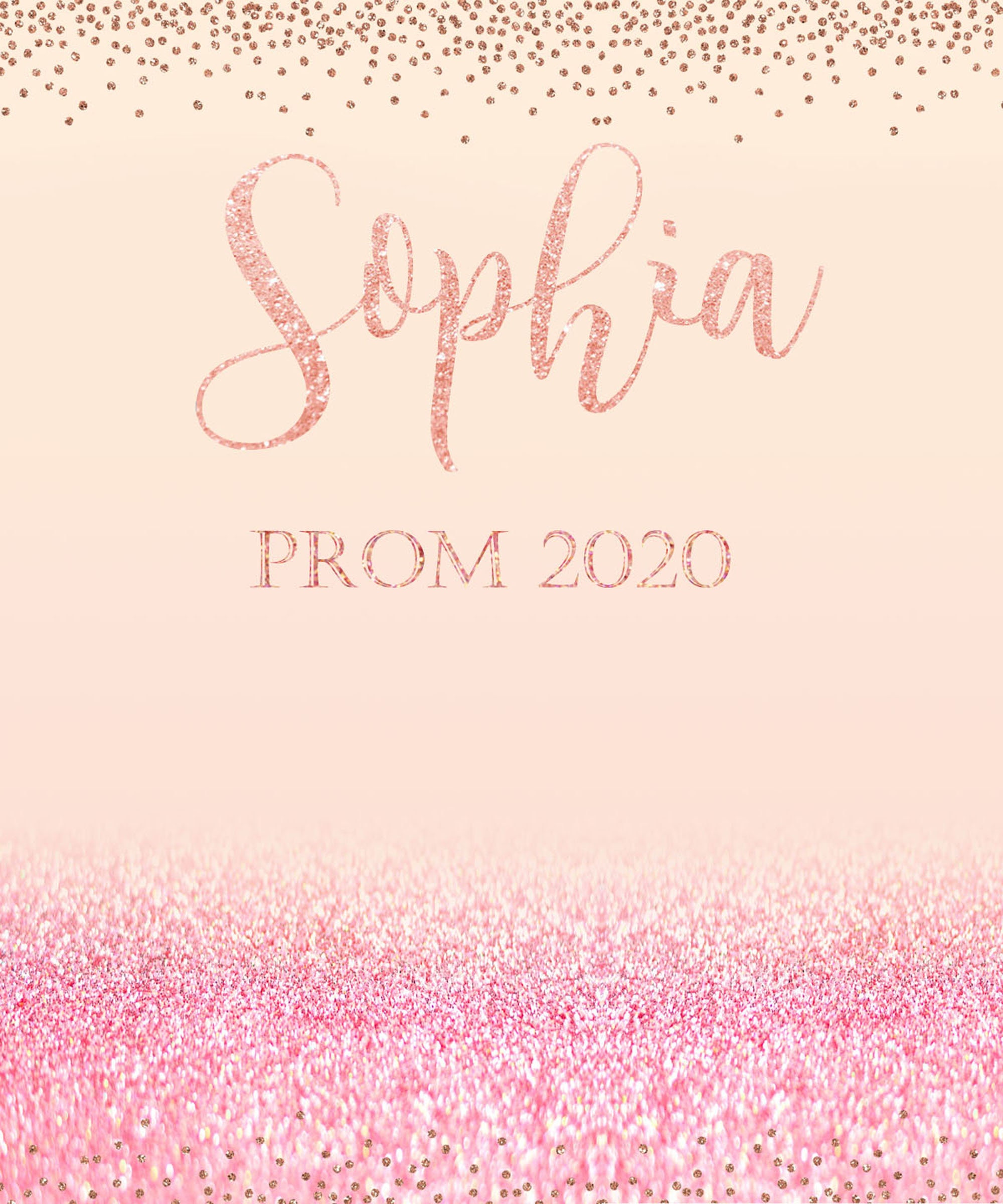 Prom 2020 Photography Backdrops Rose Gold Pink Glitter Birthday Photo ...