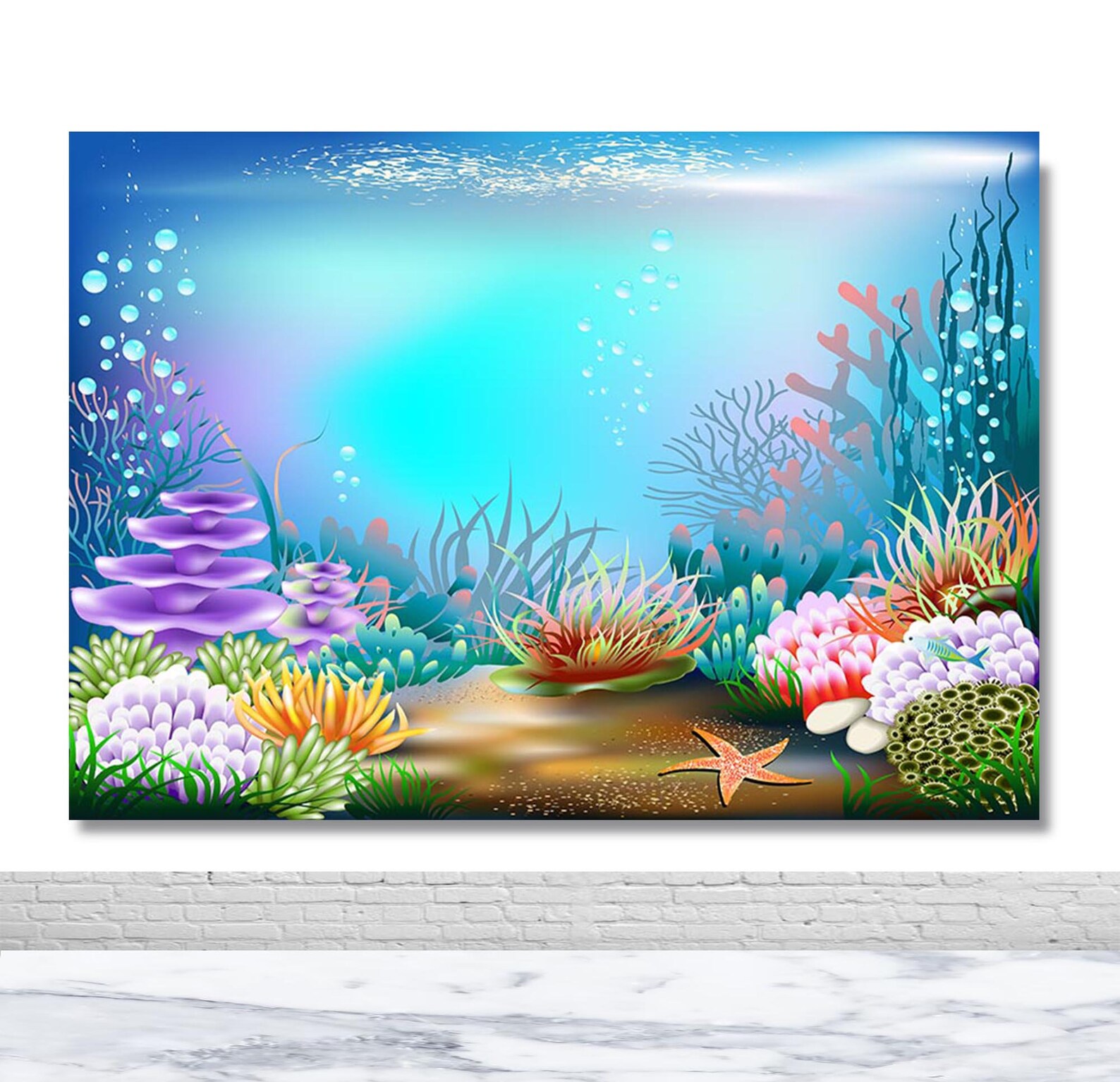 Underwater World Photography Backdrop Mermaid Birthday Party Baby ...