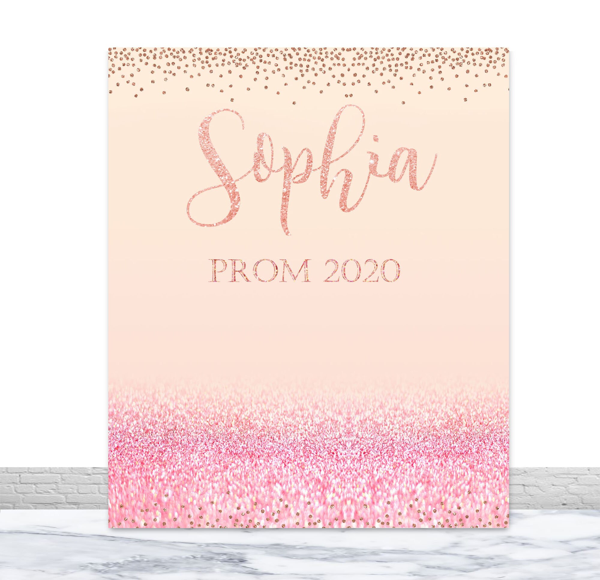 Prom 2020 Photography Backdrops Rose Gold Pink Glitter | Etsy