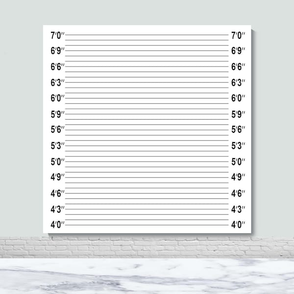 Police Mugshot Backdrop - Etsy Canada