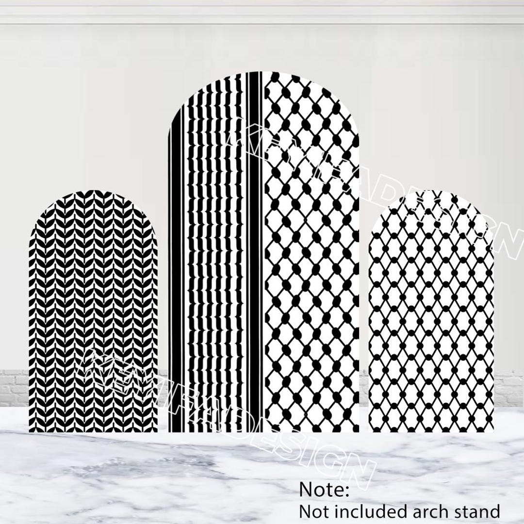 Keffiyeh Embroidery Arch Backdrop Jordanian Wedding Bridal Shower ...