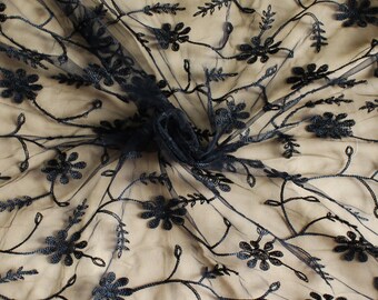 Black Net Fabric - Etsy