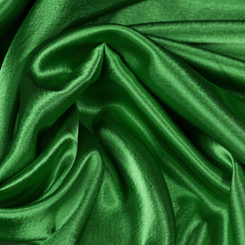 Grün Satin Stoff Satin Braut Stoff glänzend Braut Satin Stoff - Etsy.de
