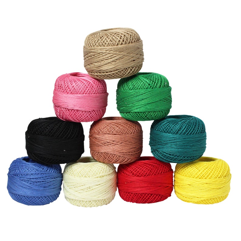 Cotton Crochet Thread Tatting Thread Mercerized Size 20 - Etsy