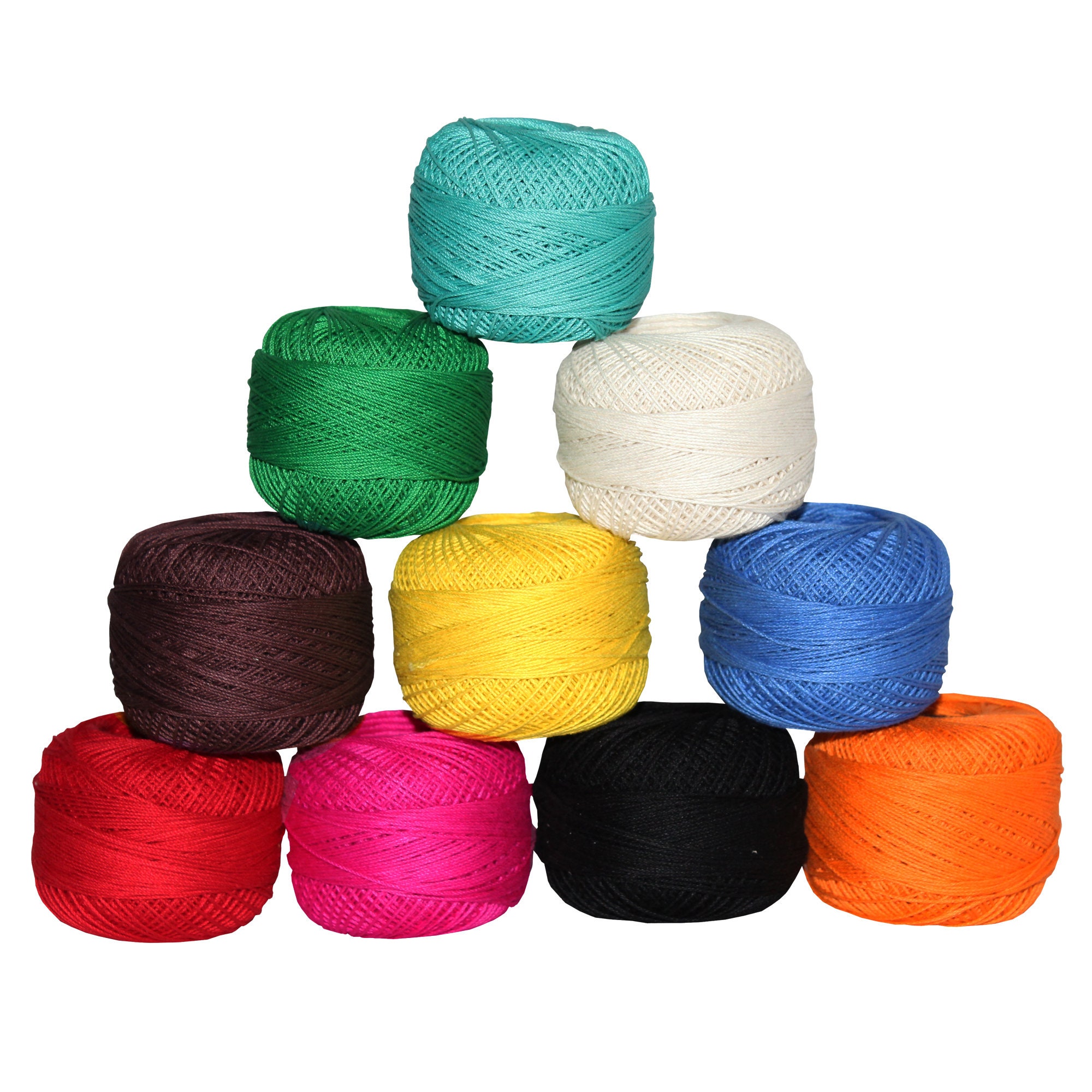 Cotton Crochet Thread Tatting Thread, Mercerized Size 20 Cotton Threads ...