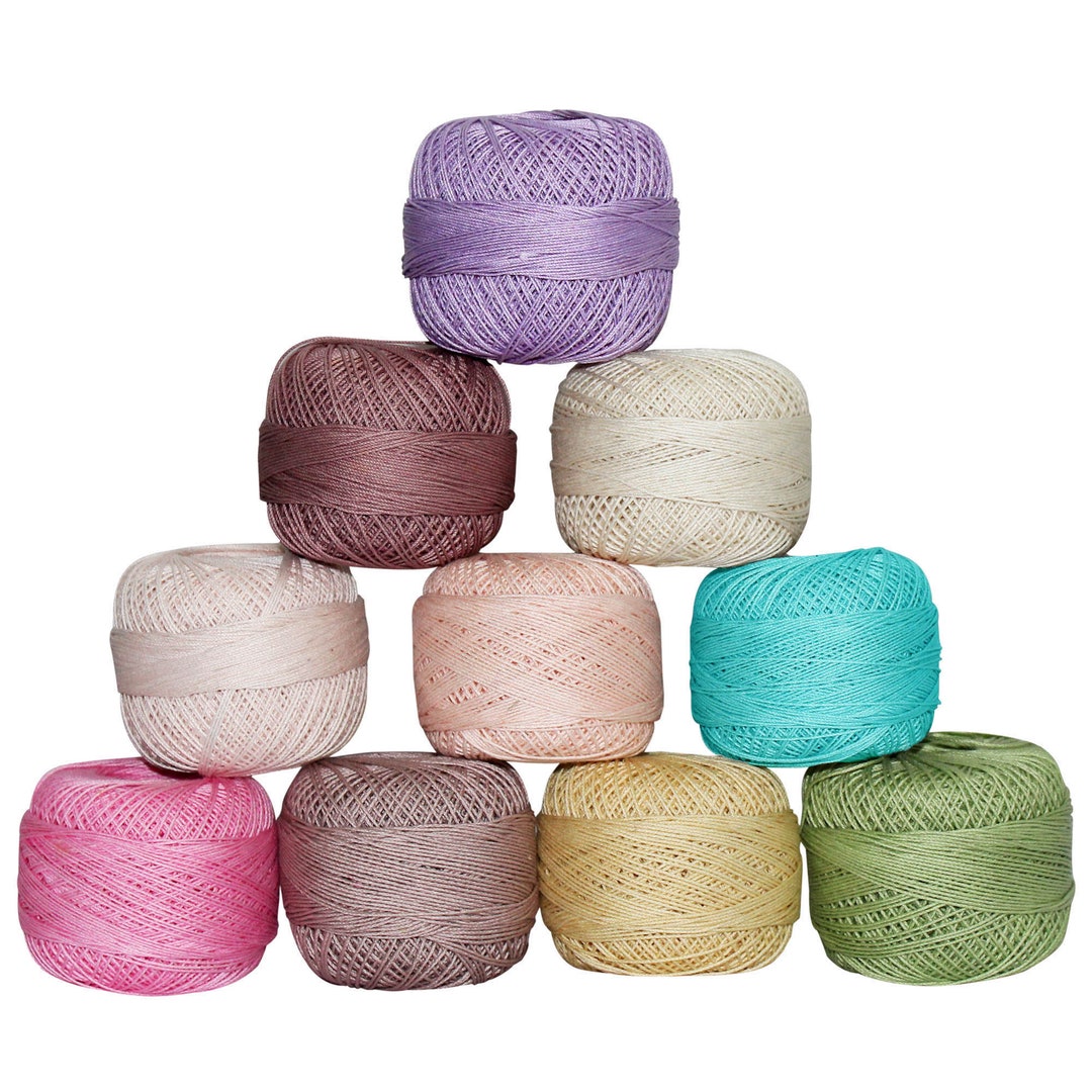 Cotton Crochet Thread Tatting Thread, Mercerized Size 20 Cotton Threads ...