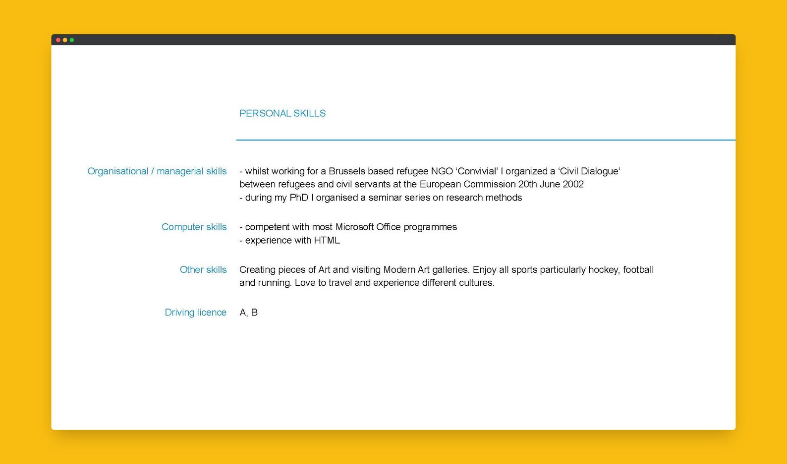 Europass 2.0 - Easy to Edit CV Template - Etsy