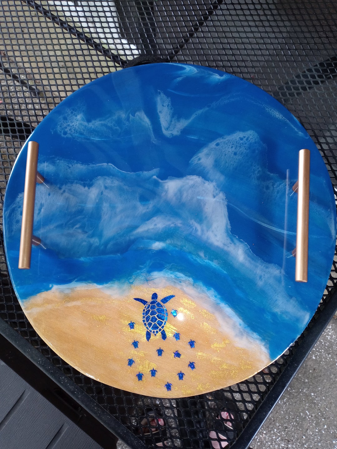 Turtles on the Beach Serving Tray - Etsy
