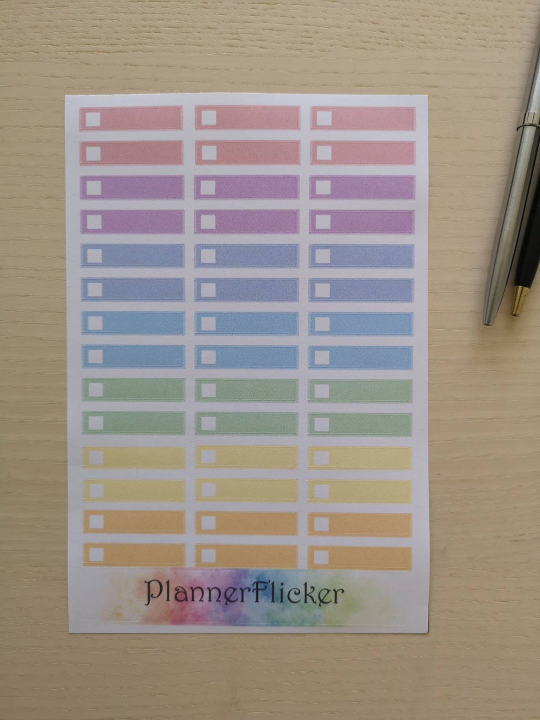 Colourful Pastel Checklist Planner Stickers, Suitable for Most Planners ...