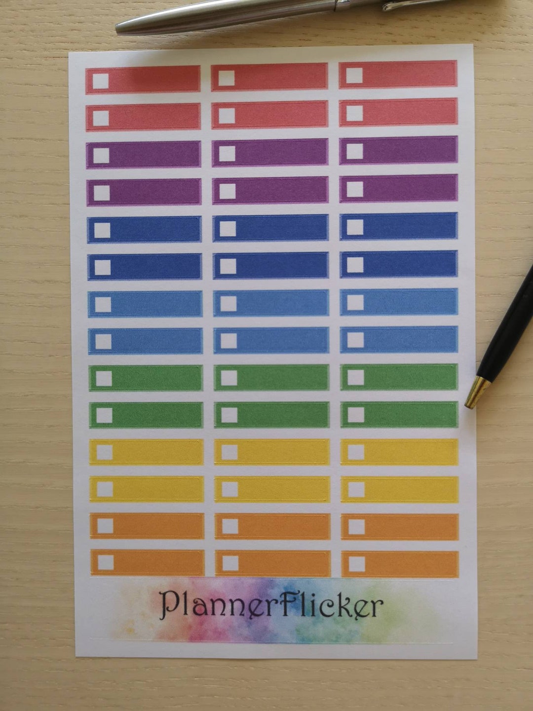 Colourful Checklist Planner Stickers Suitable for Most - Etsy