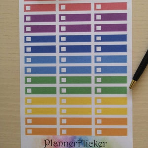 Colourful Checklist Planner Stickers Suitable for Most - Etsy