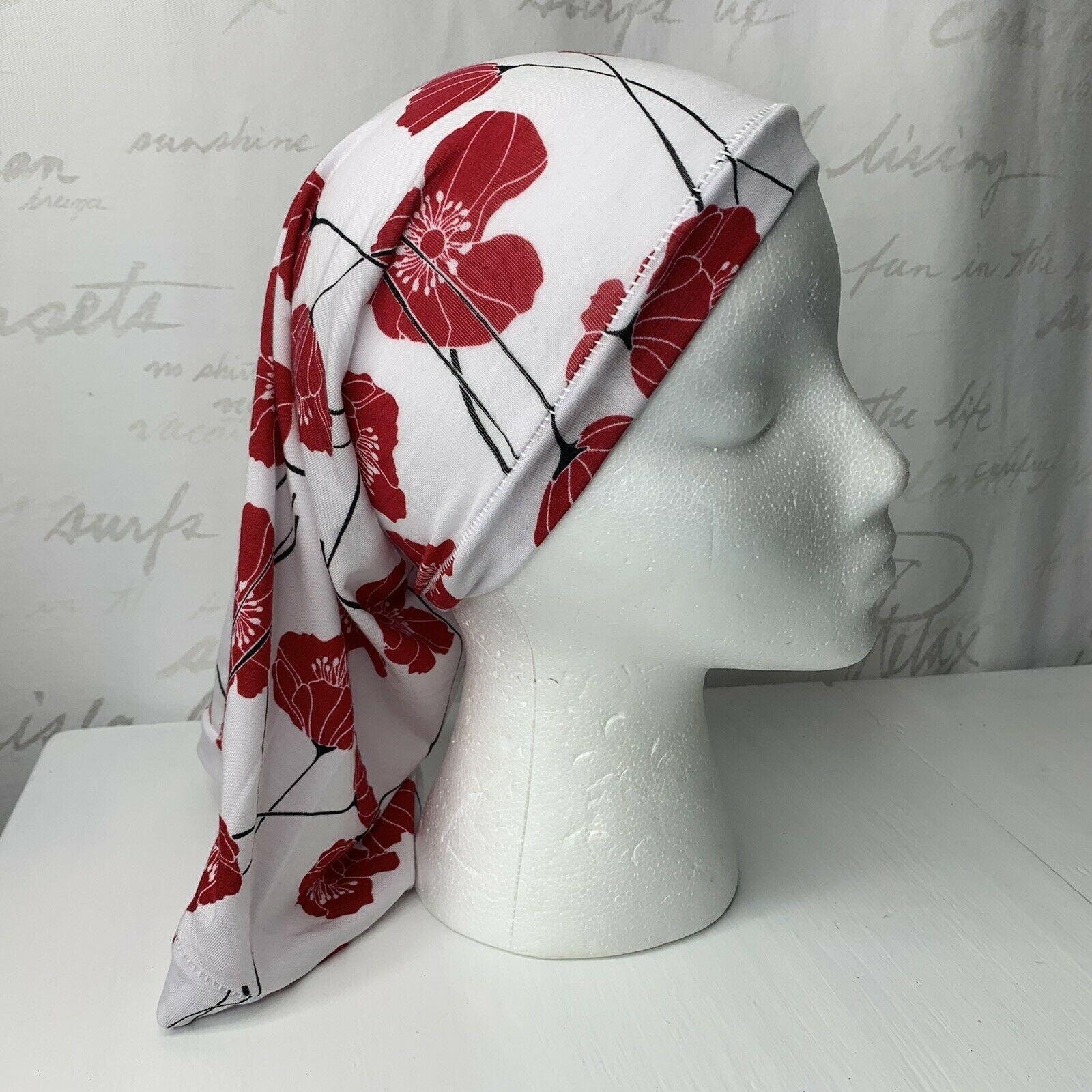 Buff Red White Floral Mask Headband Neck Gaiter Shield Face Sport ...