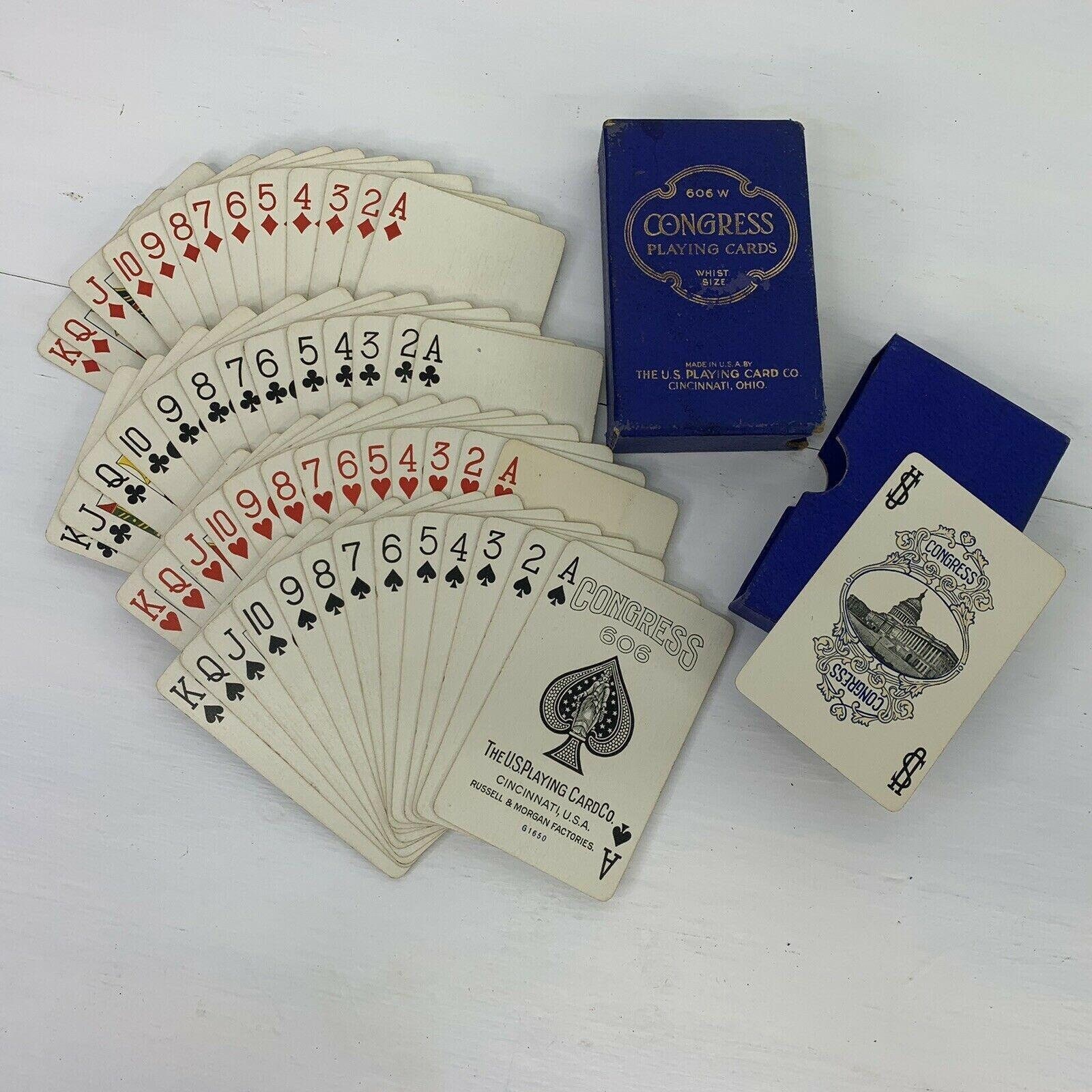 1900s Antique Congress 606 Deck US Playing Card Co Russell & - Etsy UK