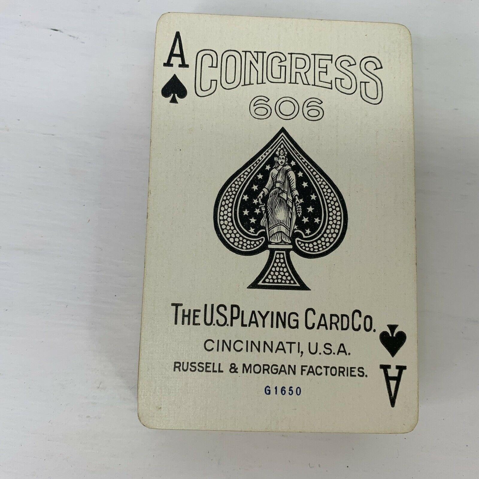 1900s Antique Congress 606 Deck US Playing Card Co Russell & - Etsy UK