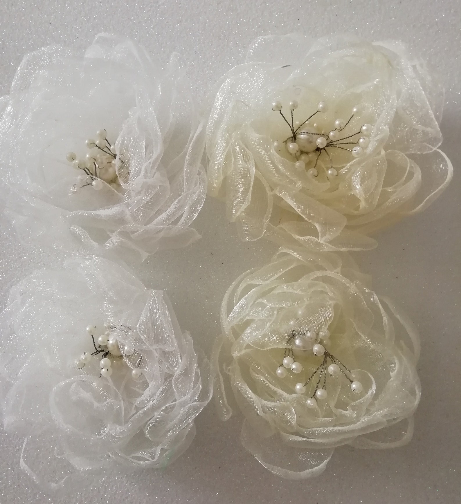 Organza Flowers - Etsy