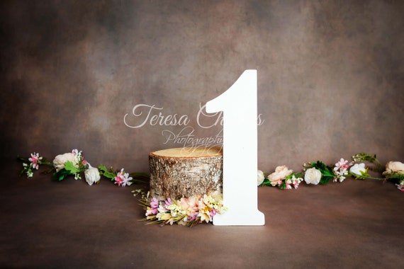 First 1st One Year Birthday Digital Backdrop Background With - Etsy