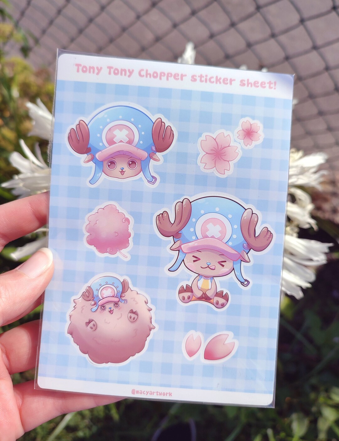 Tony Tony Chopper Vinyl Sticker Sheet - Etsy