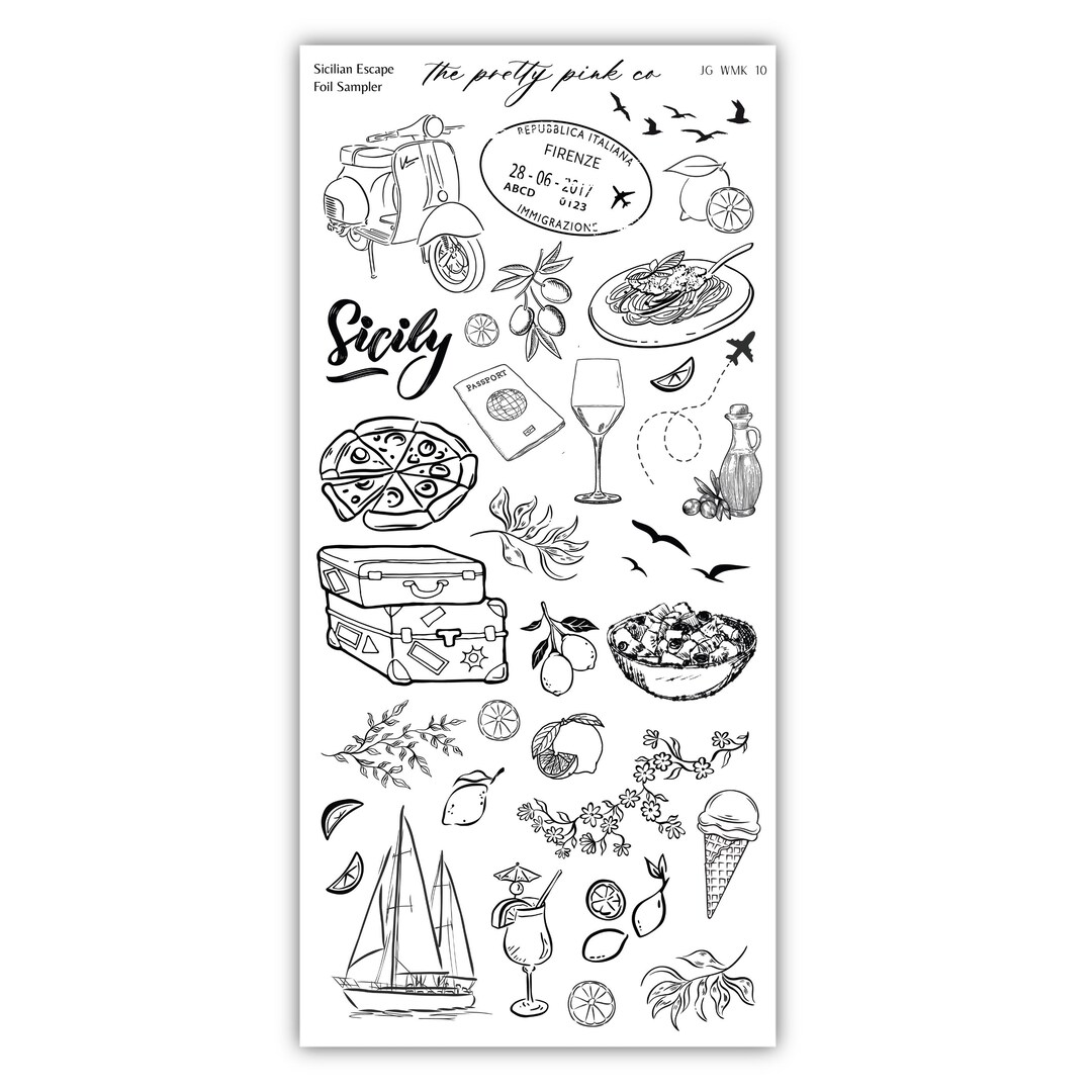Sicilian Escape | Foil Sampler - Etsy