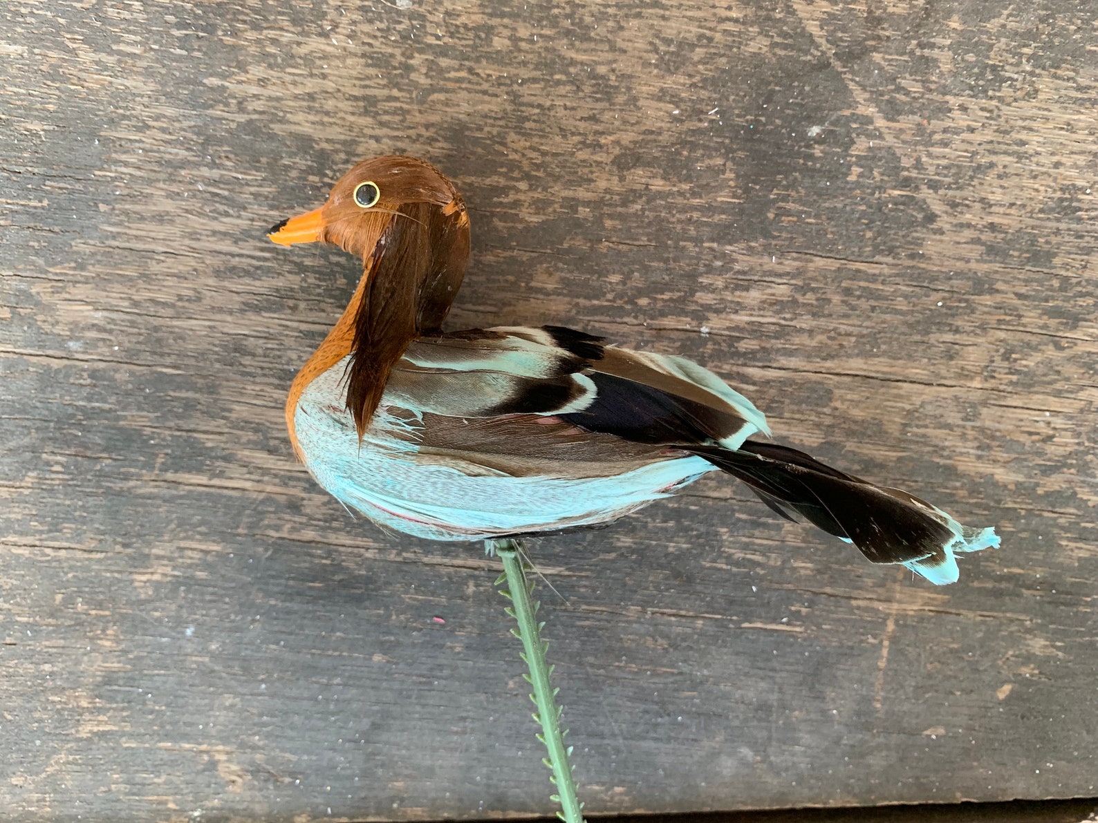 7.5 Artificial Duck Pick Woodland Decorations Faux - Etsy Italia